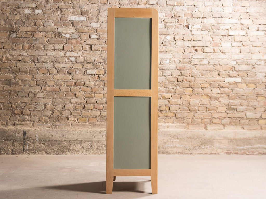 Armoire / vestiaire d'internat relooké en vert fumé – Luckyfind