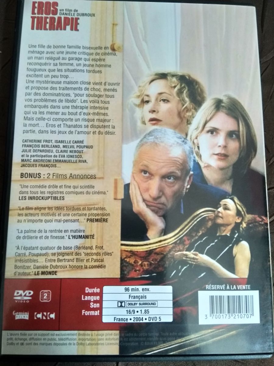 Dvd "Eros thérapie" – Luckyfind