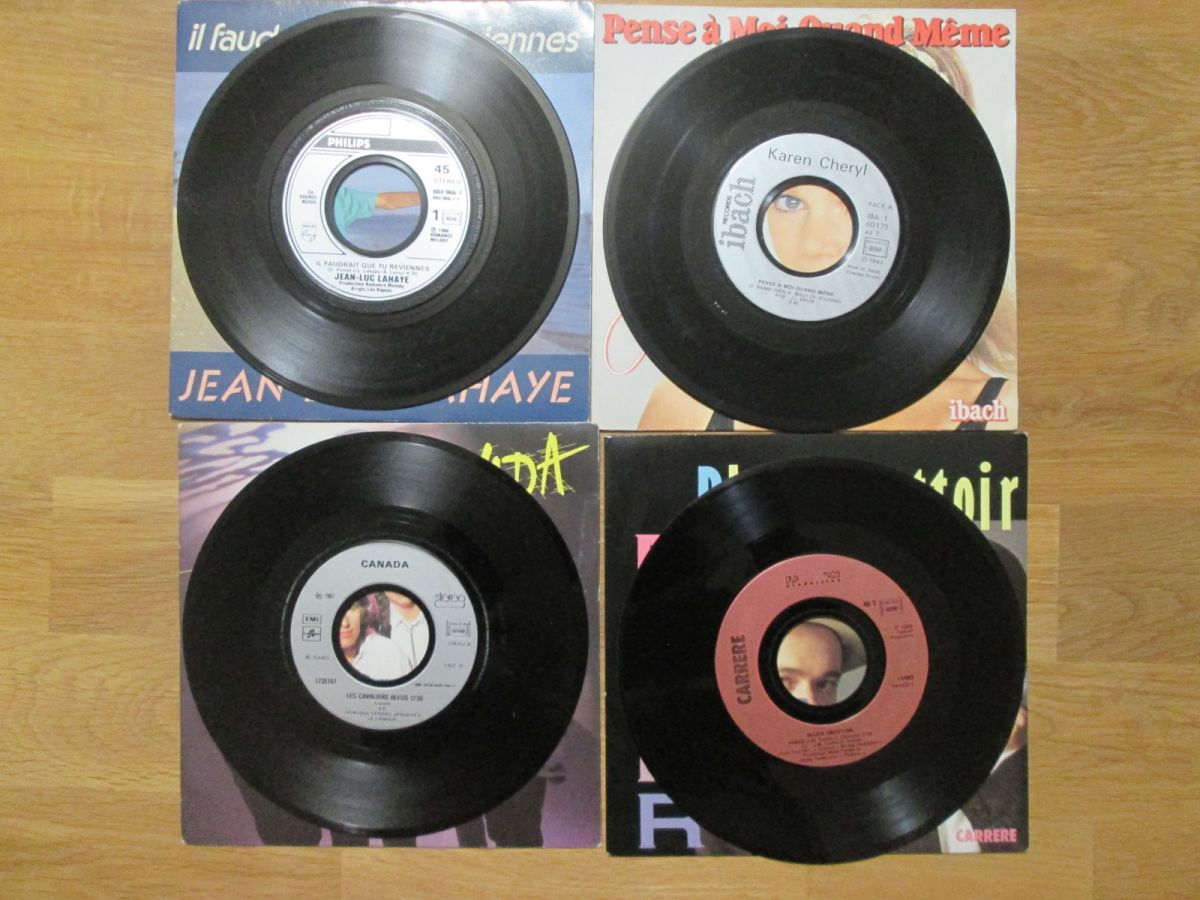 Vinyles 10 Disques 45 Tours - Années 80-90 – Luckyfind