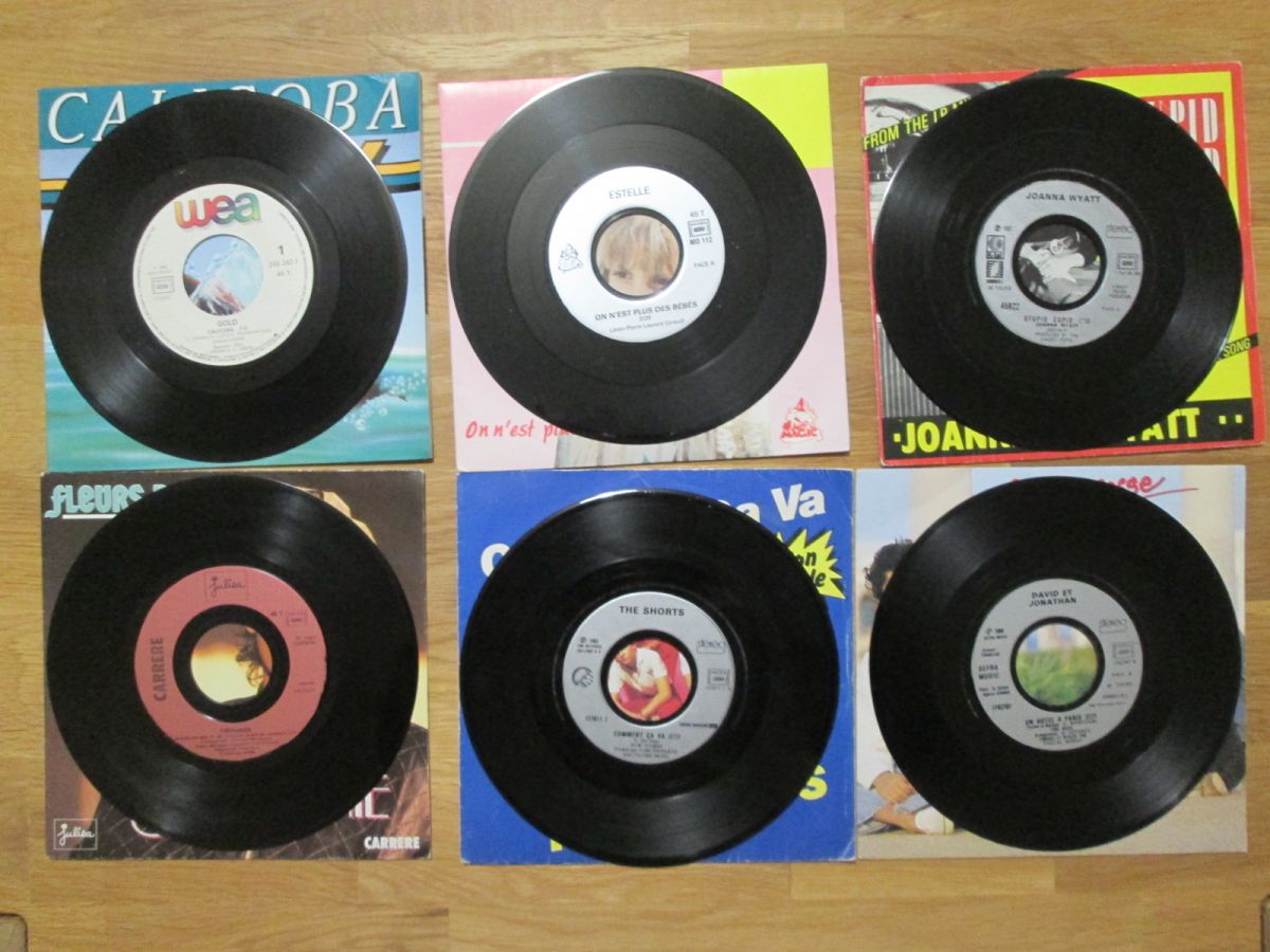 Vinyles 10 Disques 45 Tours - Années 80-90 – Luckyfind