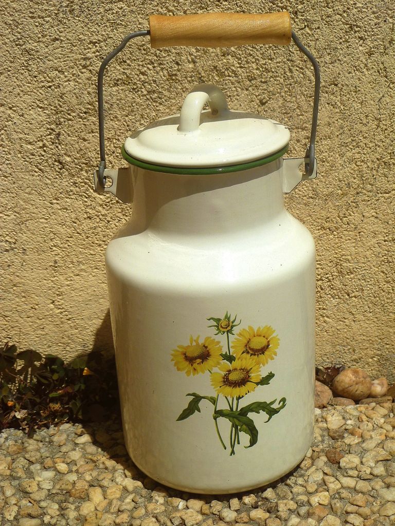 broc a lait , bidon acier émaillé – Luckyfind