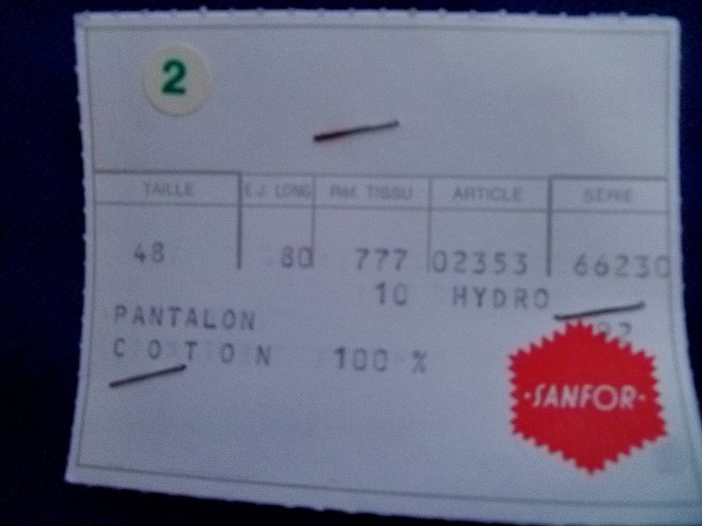 Pantalon de travail , bleu Sanfor T48 – Luckyfind