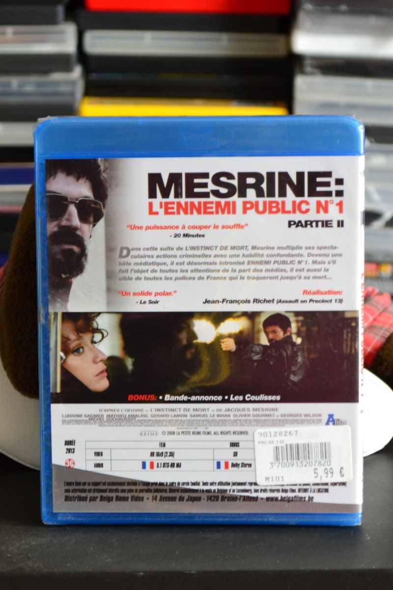 blu ray mesrine chapitre 2 neuf sous blister – Luckyfind