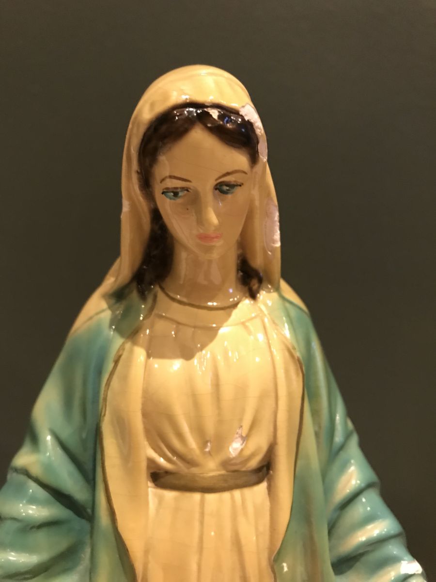 Statue vierge miraculeuse très ancienne – Luckyfind