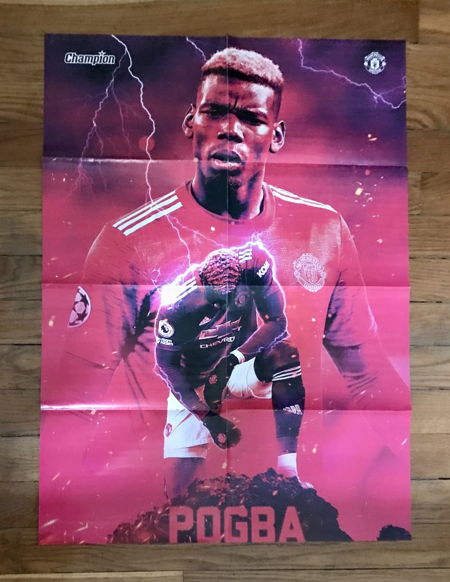 Poster Pogba Manchester - Neymar PSG et Messi FCB – Luckyfind